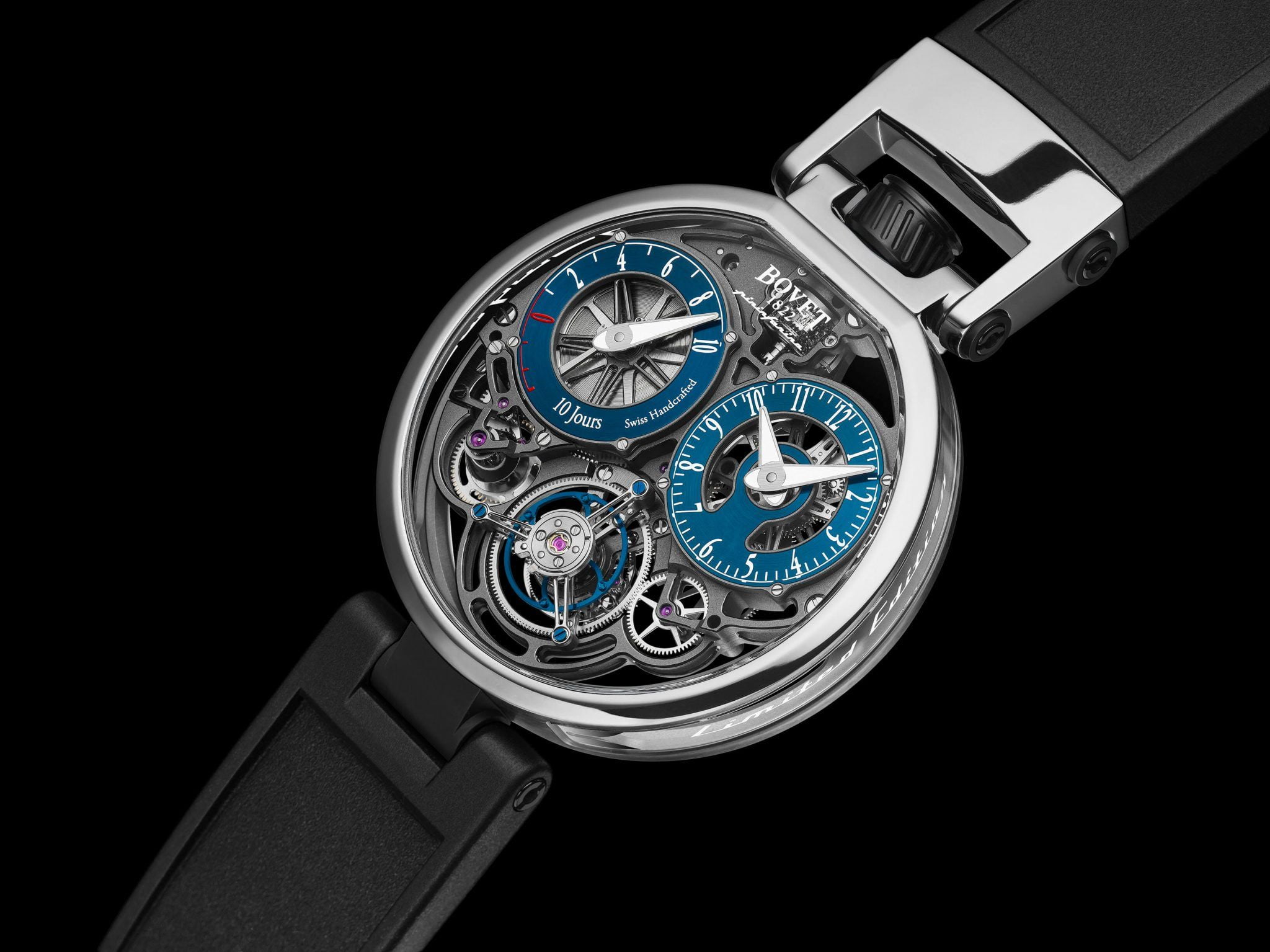 Nuevo Reloj de Bovet el Tourbillon Ottantasei - Debajo del Reloj