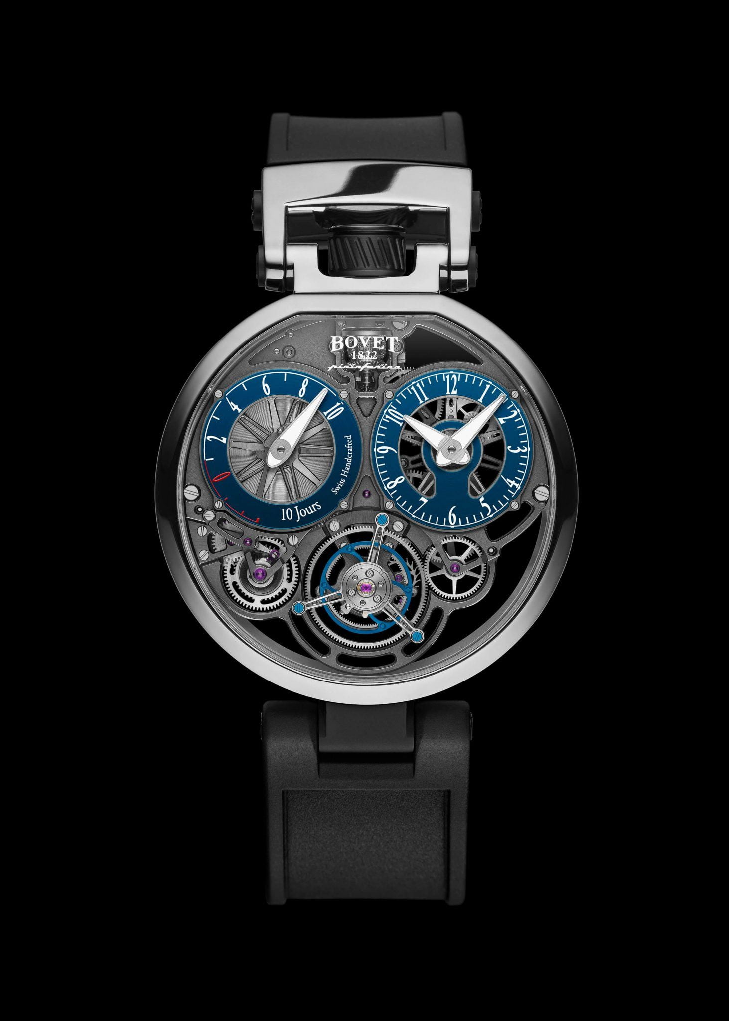 Nuevo Reloj de Bovet el Tourbillon Ottantasei - Debajo del Reloj