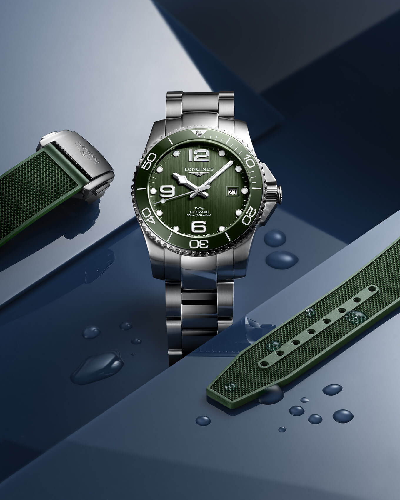 Longines Hydroconquest Green, Nuevos en Verde - Debajo del Reloj